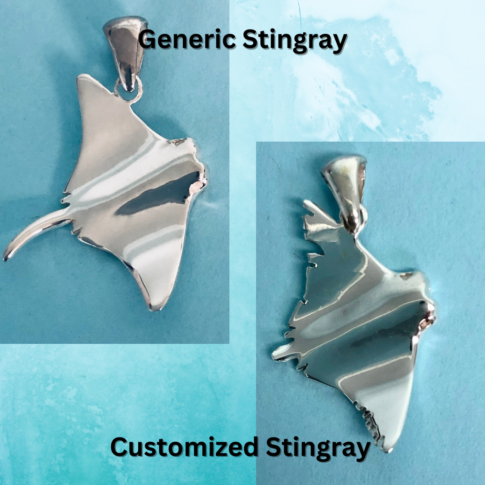 Stingray Pendants Customized or Generic | Custom Tails Jewelry